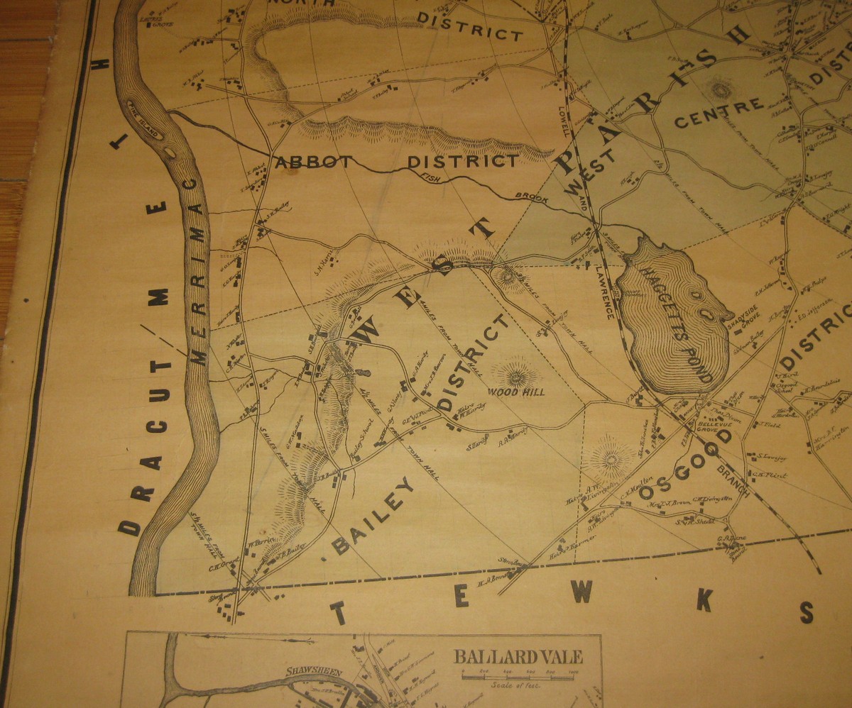Whole Town Of Andover Ma Map