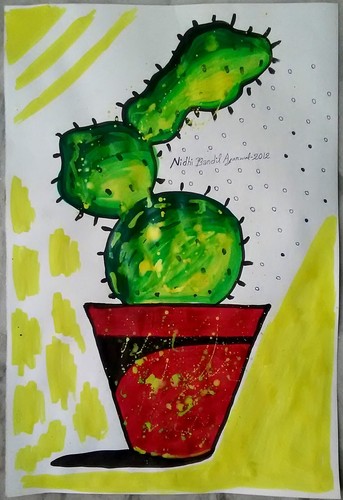 Contemporary Handmade Painting Md & Sd By World Fame Artt. Nidhi Bandil ...