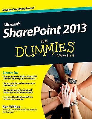 Sharepoint 2013 for Dummies by Ken Withee (2015, Hardcover) for sale ...