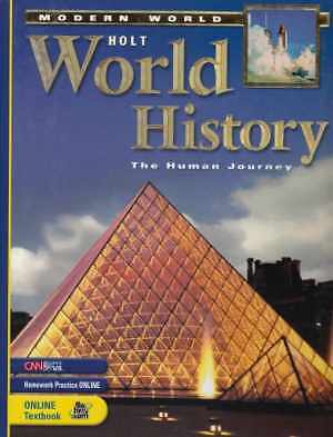 Holt World History: Human - Hardcover, by Holt Rinehart and - Good ...