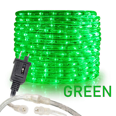 Green Flexible LED Rope Light Accent Indoor Outdoor Tree- 10/20/25/50 ...