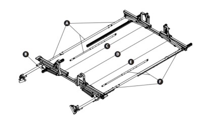 Prime Design HRR-E-NV-M, High Roof Rack Rotation (Compatible w/ Nissan ...