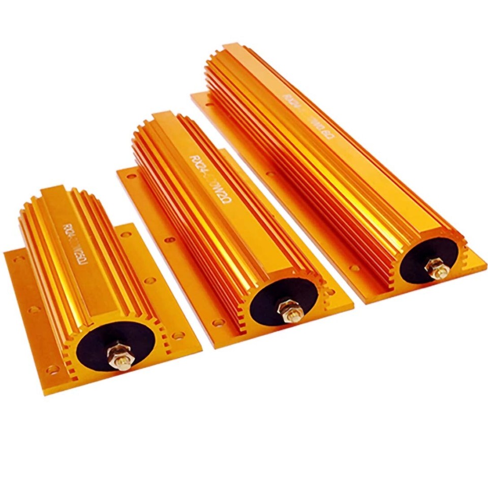 5W/10W/25W/50W/100W/200W/300W/500W Golden Aluminium Load Resistor ...