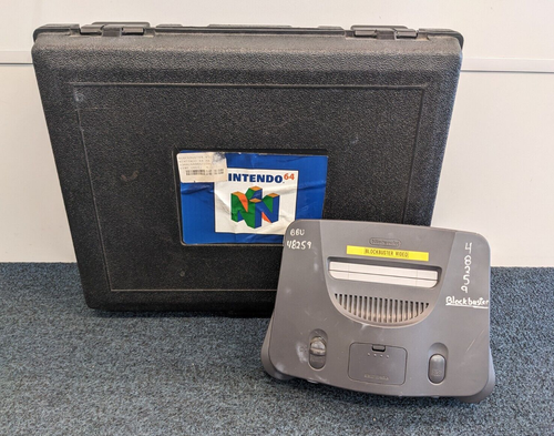 Nintendo 64 Blockbuster Case and Rental Console | eBay