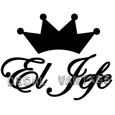 El Jefe Text Style BCrown Vinyl Sticker Decal JDM Race Drift Choose ...
