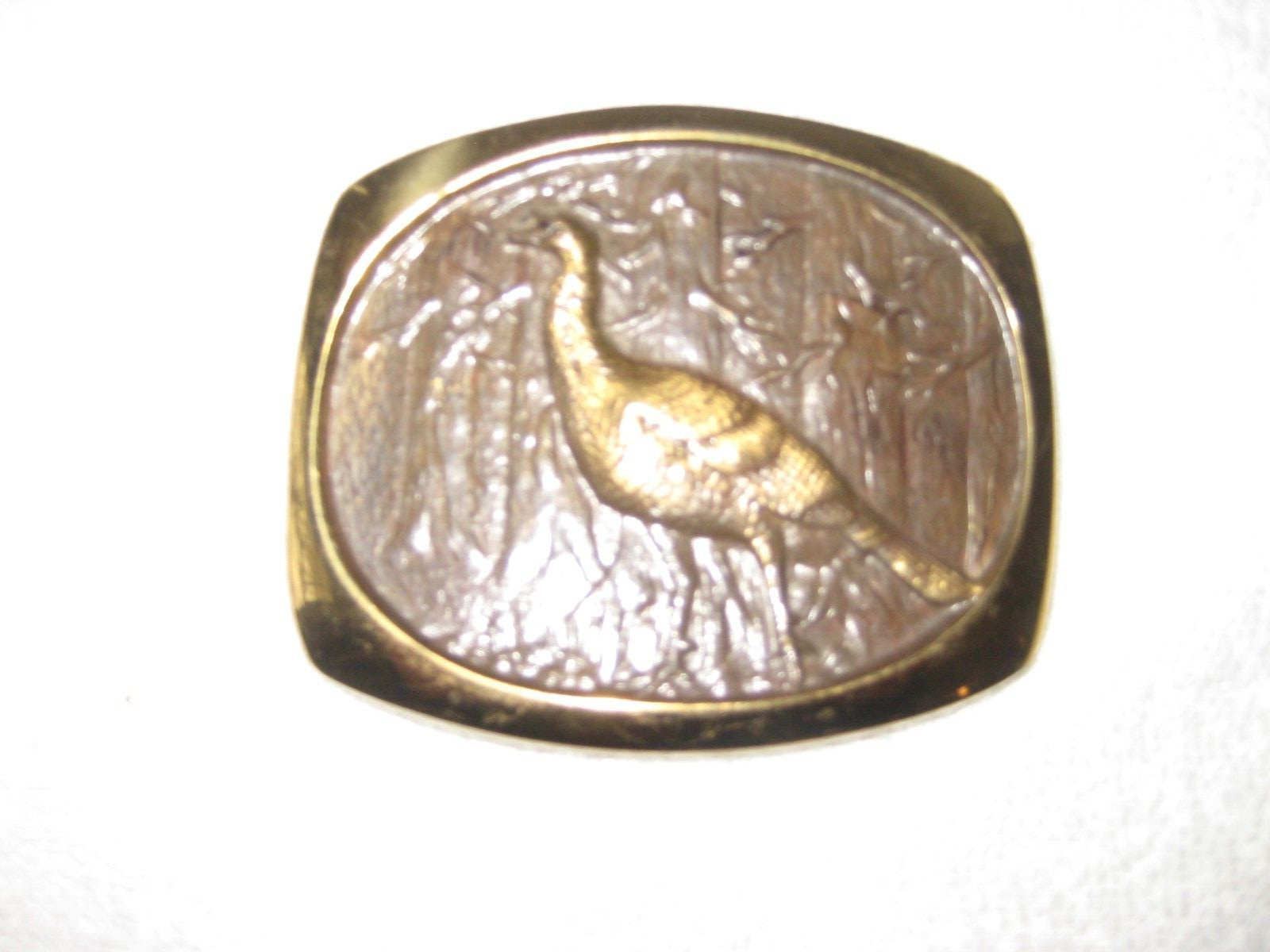 1978 Steven L. Knight Turkey Belt Buckle - Gem