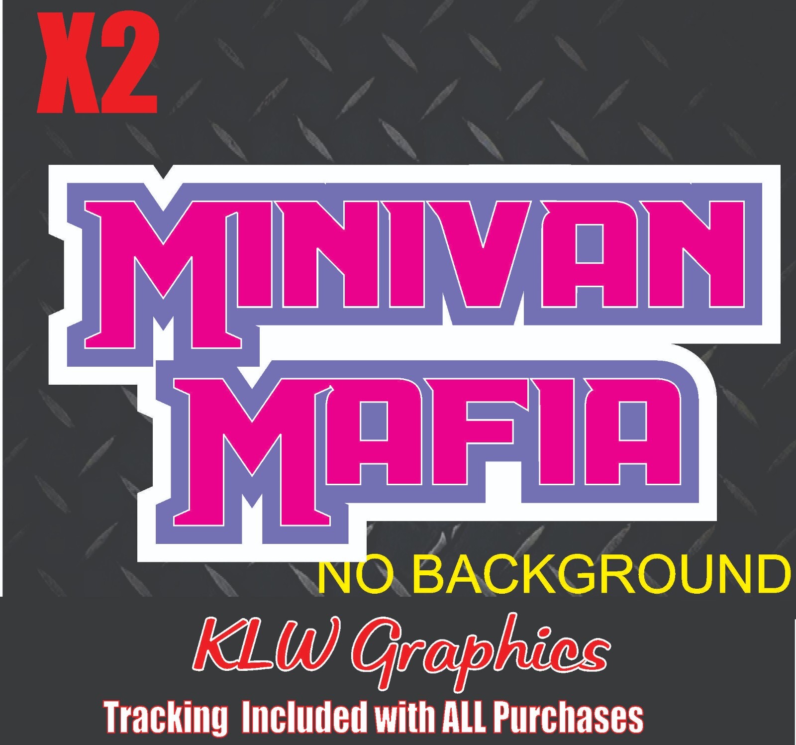 MINIVAN MAFIA Vinyl Decal Sticker Mini Van Wagon Family Funny 4 Doors ...