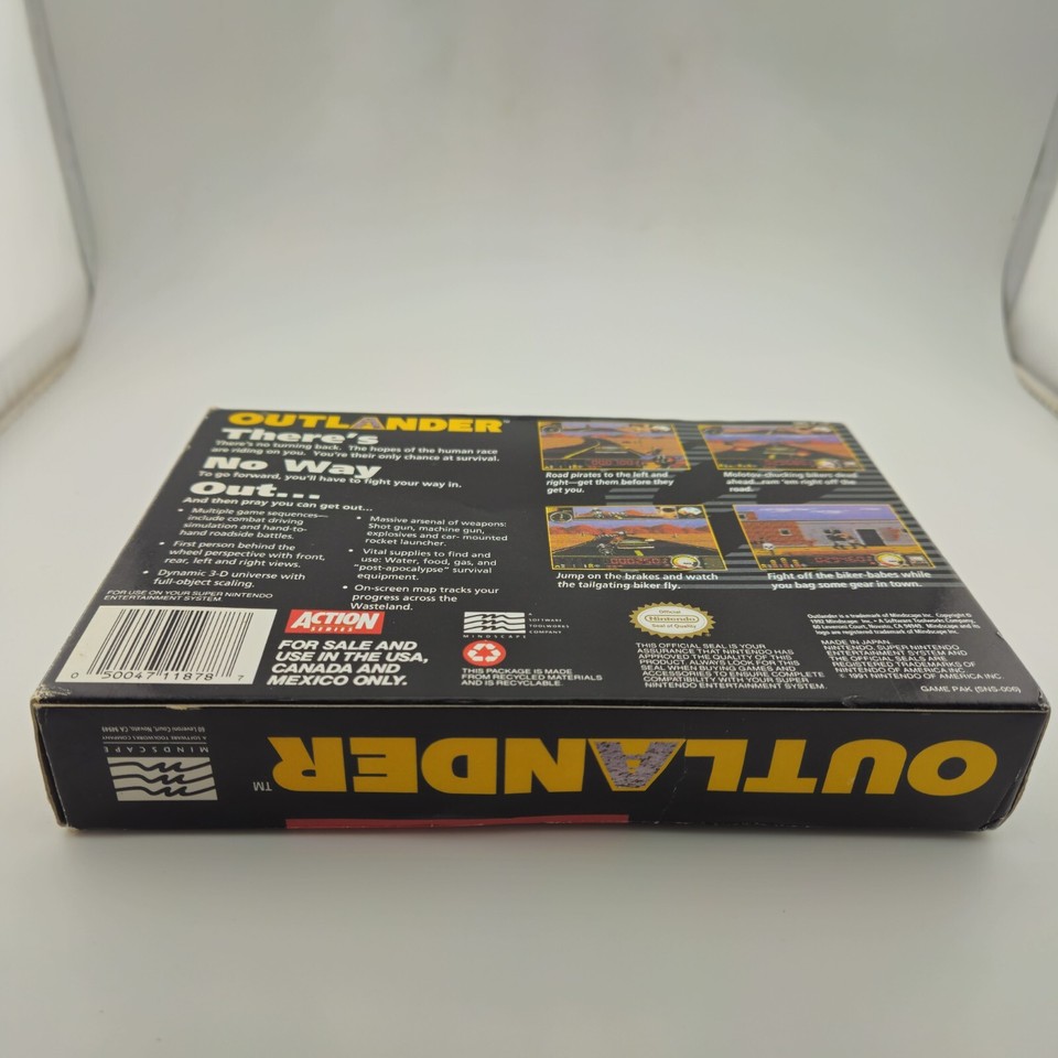 Outlander Super Nintendo Snes Game With Box Tested And Working | eBay