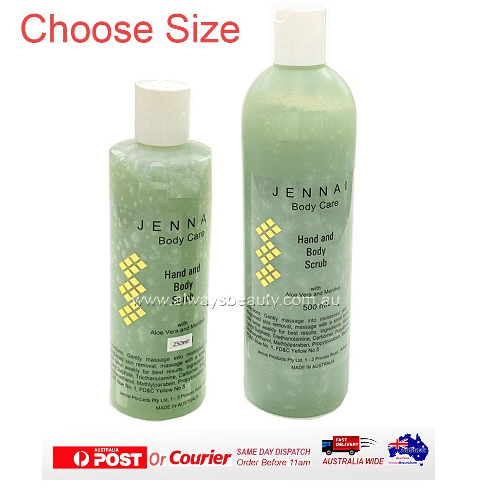 Jennai Hand And Body Scrub With Aloe Vera for Dry and Roughened Skin ...