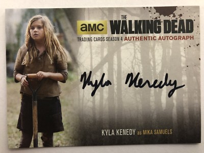 Walking Dead Season 4 PART 1 Kyla Kenedy - Mika Samuels BLACK AUTOGRAPH ...