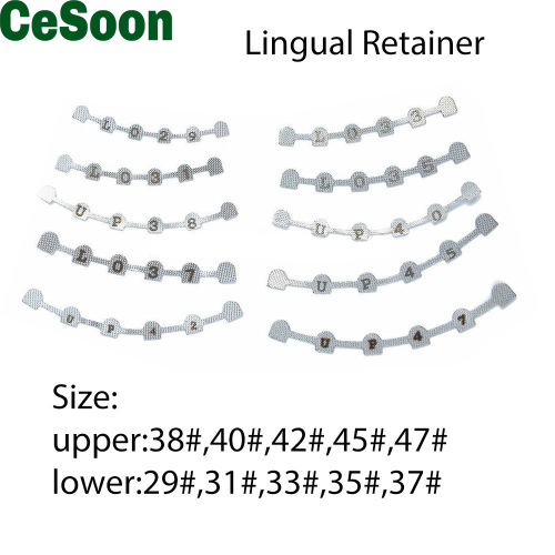 2Pcs/Bag Dental Bondable Lingual Retainer Split Wire Marked Mesh ...