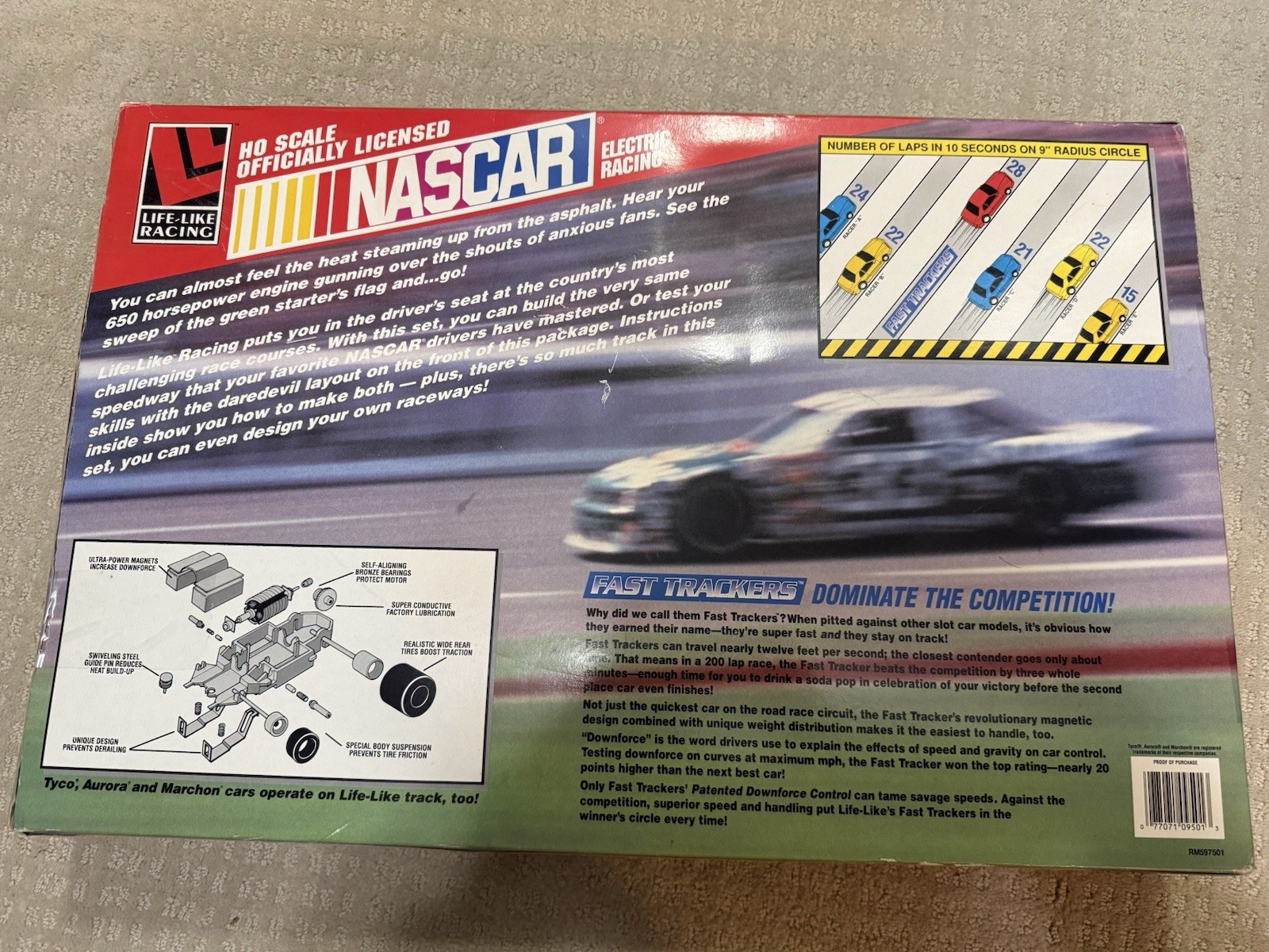 Nascar TALLADEGA SUPERSPEEDWAY Ho Scale Electric Slot Racing | eBay