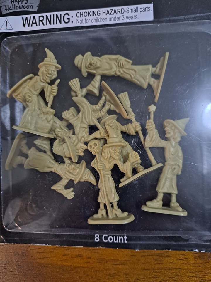 3 Packs Mummy Army Witch Characters & Skeleton Army Plastic Action ...