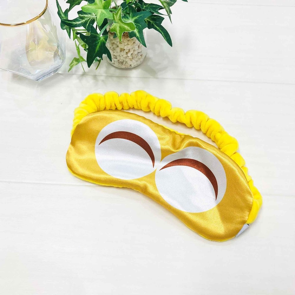 MORIPiLO SEGA Puyo Puyo Eye Mask Kiiropuyo Yellow Sleep Pillow Japan ...