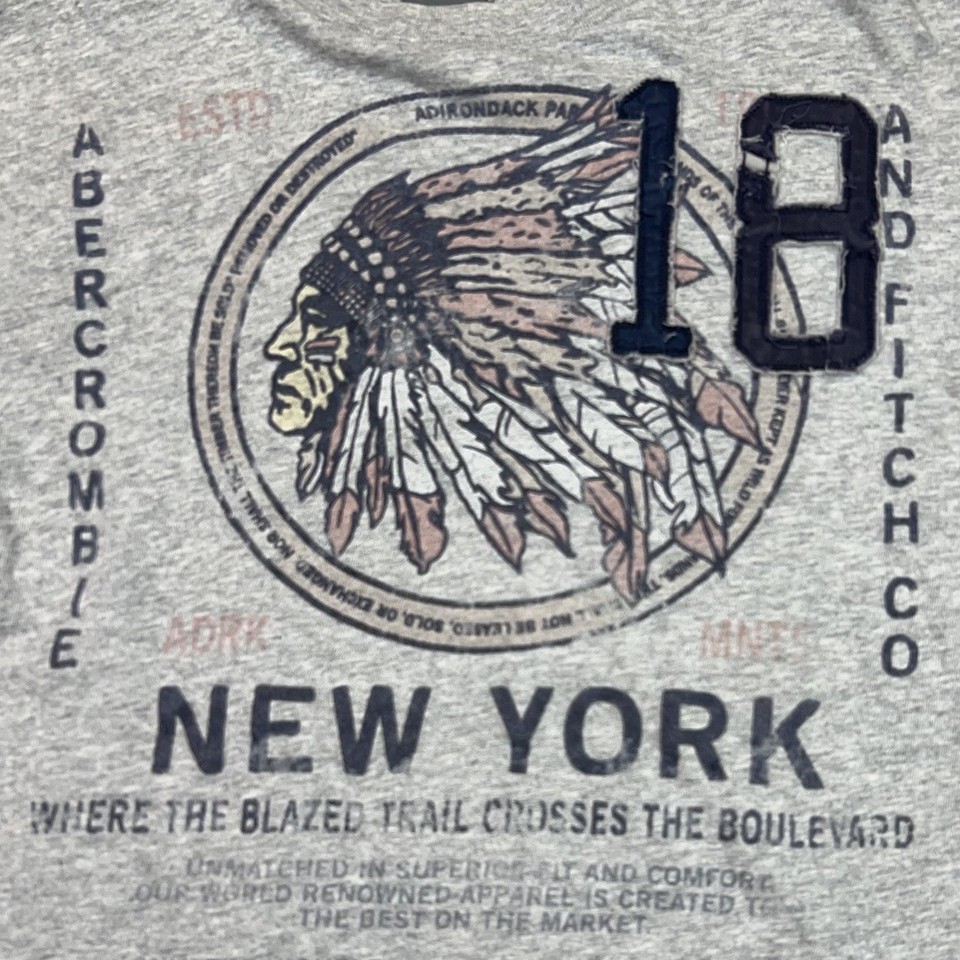 ABERCROMBIE & FITCH Muscle T-Shirt Men's Small Short Sleeve Indian ...