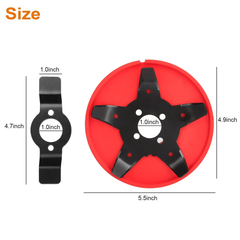Dual-use Lawn Mower Blade Weeder Plate Weed Eater Trimmer Head Brush ...