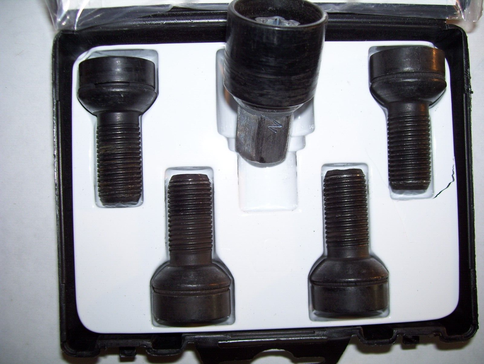 MERCEDES-BENZ A001 990 1607 OEM WHEEL LOCK SET BLACK SHORT A0019901607 ...
