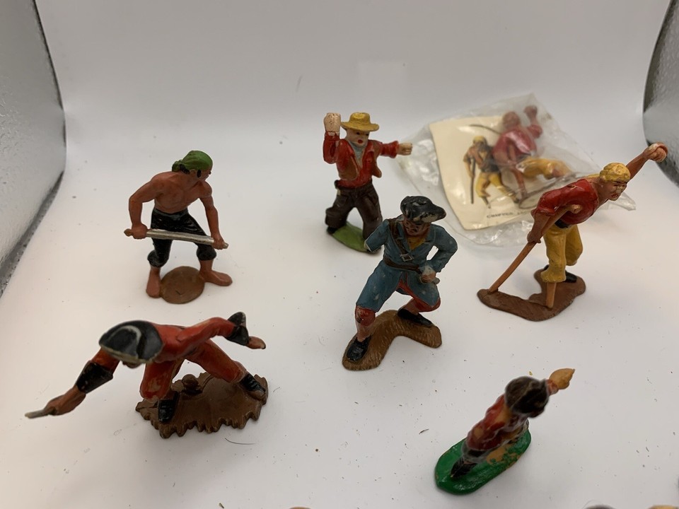 (6) WARRIORS OF THE WORLD MARX FIGURES PLUS (6) FOOTBALL FIGURES | eBay