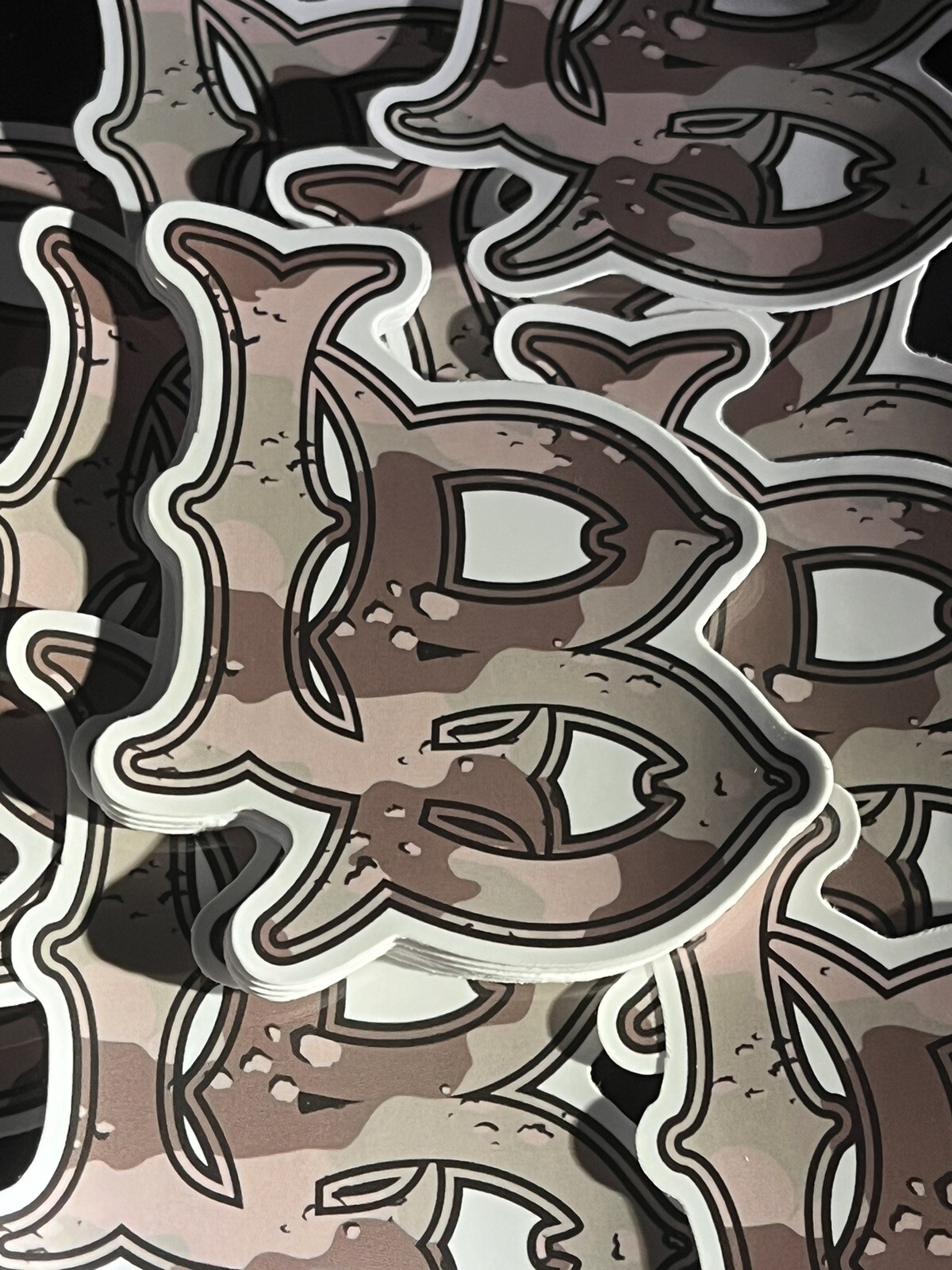 Desert storm camo Cal State Long Beach dirtbags long beach LBC sticker ...