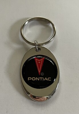 Pontiac Keychain Lightweight Metal Chrome Style Finish Pontiac Key ...