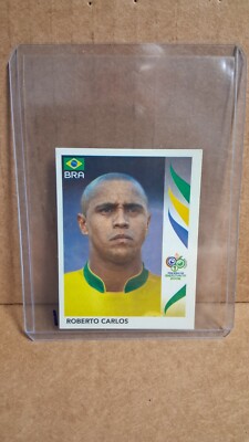 RARE 2006 Roberto Carlos Panini World Cup Germany Sticker 385 BRAZIL ...