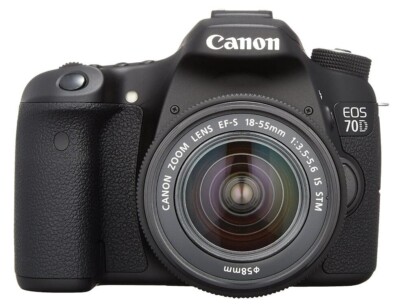 Canon EOS 70D 20.2MP Digital SLR Camera - Black (Kit w/ EF-S IS STM 18 ...