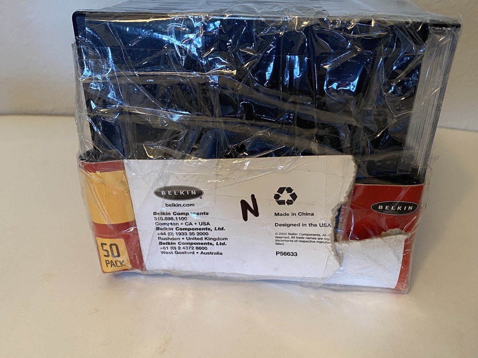 Belkin CD Jewel Cases - New & Sealed 50 Count - Black/Slim Disc Case ...