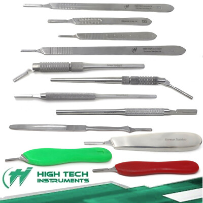 Surgical Scalpel Blade Handle Knife Medical Skin Cut Tissue Surgery Lab ...