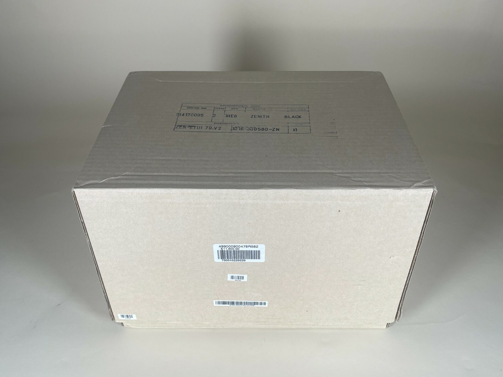 *Rare* 100% Authentic Zenith XL Brown Cardboard Outer Box Case | eBay