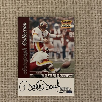 1999 FLEER SPORTS ILLUSTRATED MARK MOSLEY AUTOGRAPH SIGNED FOOTBALL ...