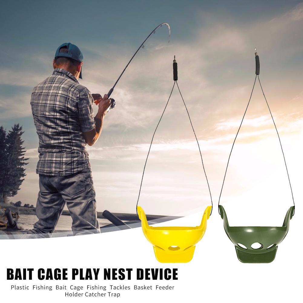 Fishing Lure Cages Trap Fishing Bait Basket Feeder Holder Catcher Trap ...