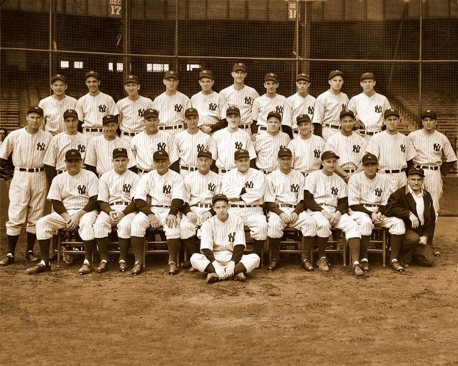 1937 World Champion NEW YORK YANKEES Team Photo (224-J) | eBay