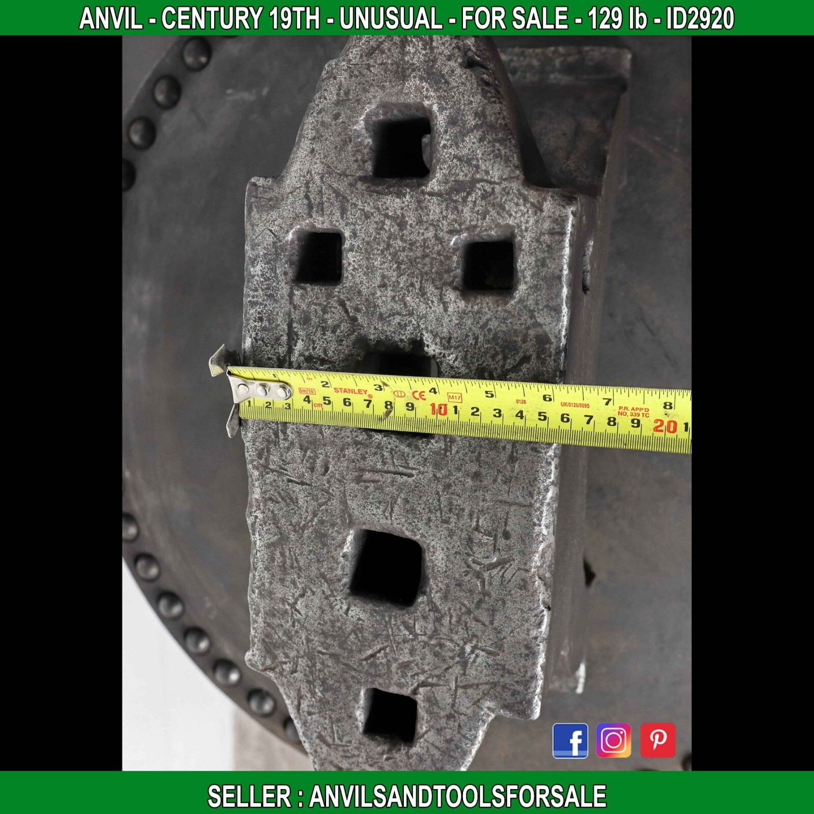 ANVIL - CENTURY 19TH - UNUSUAL - 129 lb - ID2920 | eBay