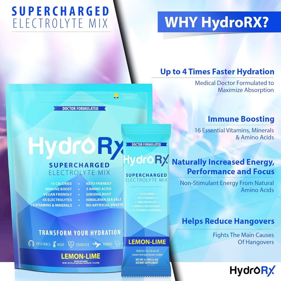 Rave Doctor Immune Support, Vitamin C & Zinc Supplement Hydration ...