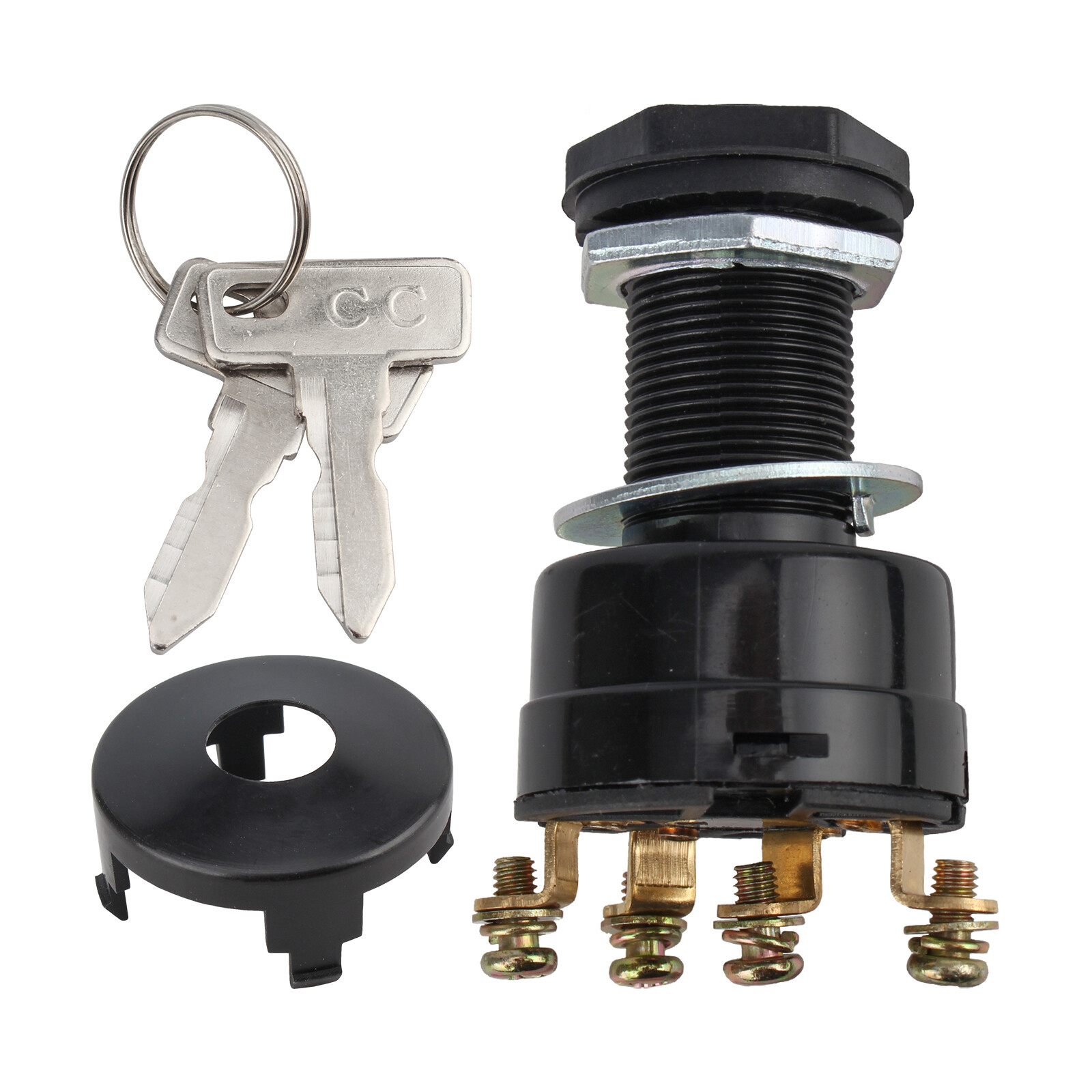 Ignition Key Switch Fits Club Car Golf Cart DS Carryall XRT 4-Terminal ...