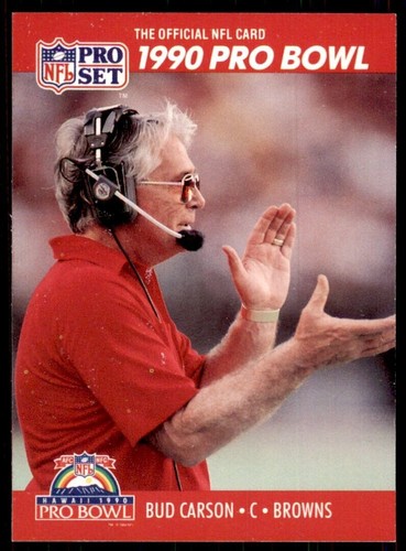 1990 Pro Set Bud Carson Football Cards #378 | eBay