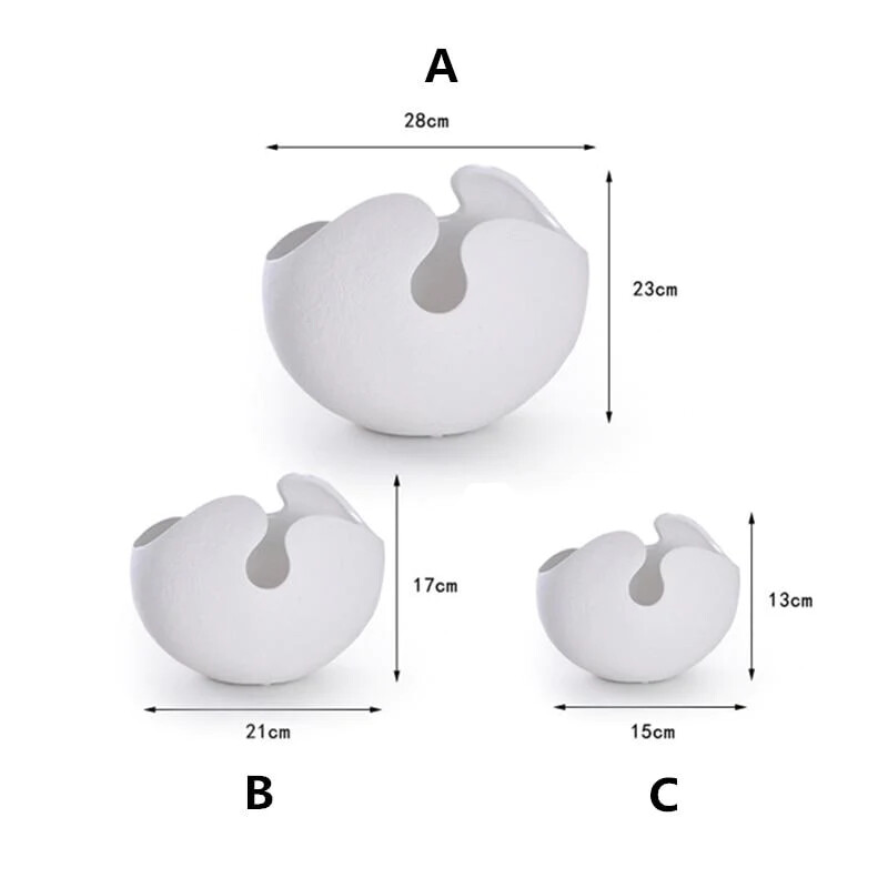 Eggshell Shape Ceramic Vase for Home Office Décor | eBay UK