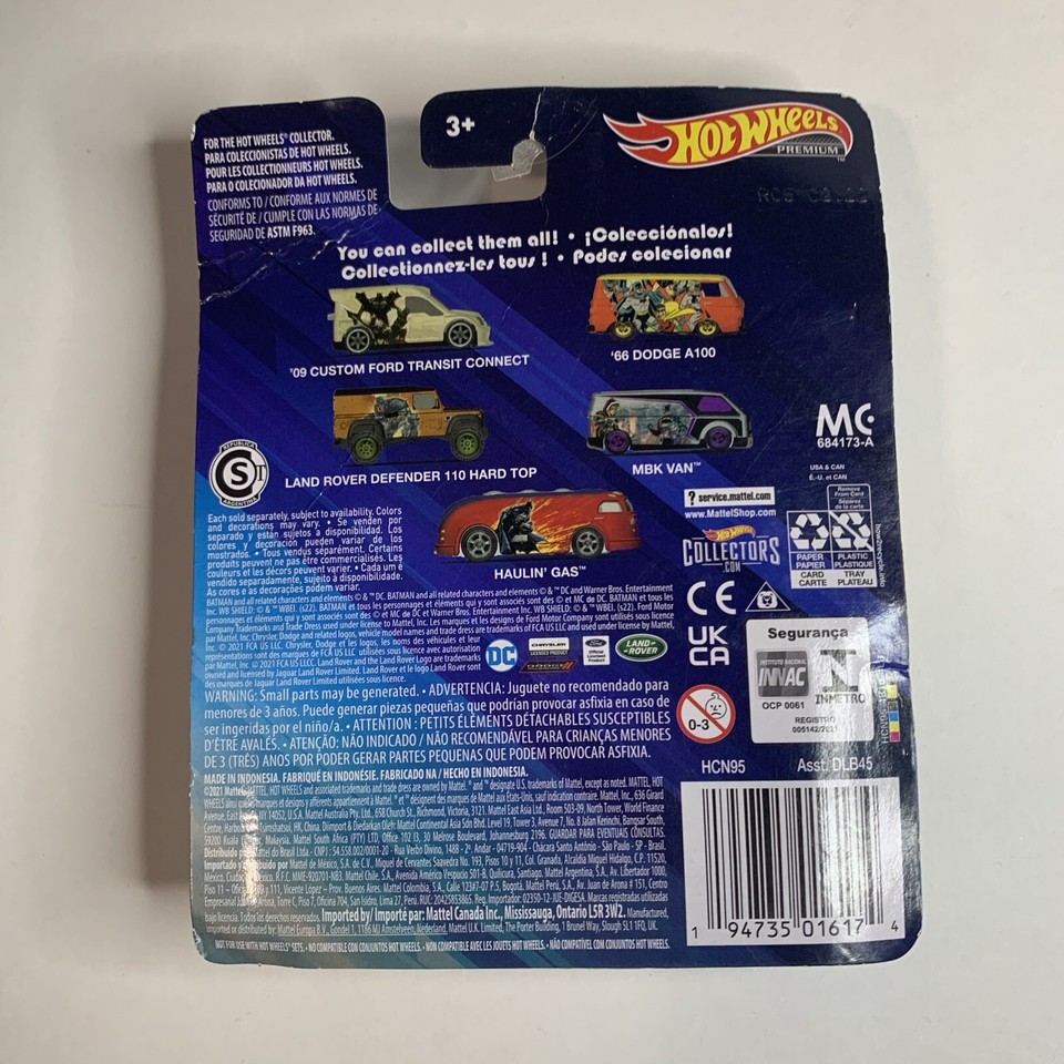 2021 HOT WHEELS PREMIUM CAR DC UNIVERSE BATMAN LAND ROVER DEFENDER 110 ...