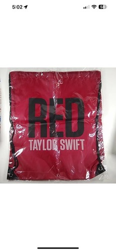 New Taylor Swift Tote Red Tour 2012 Concert 16x19 Souvenir String Sling ...