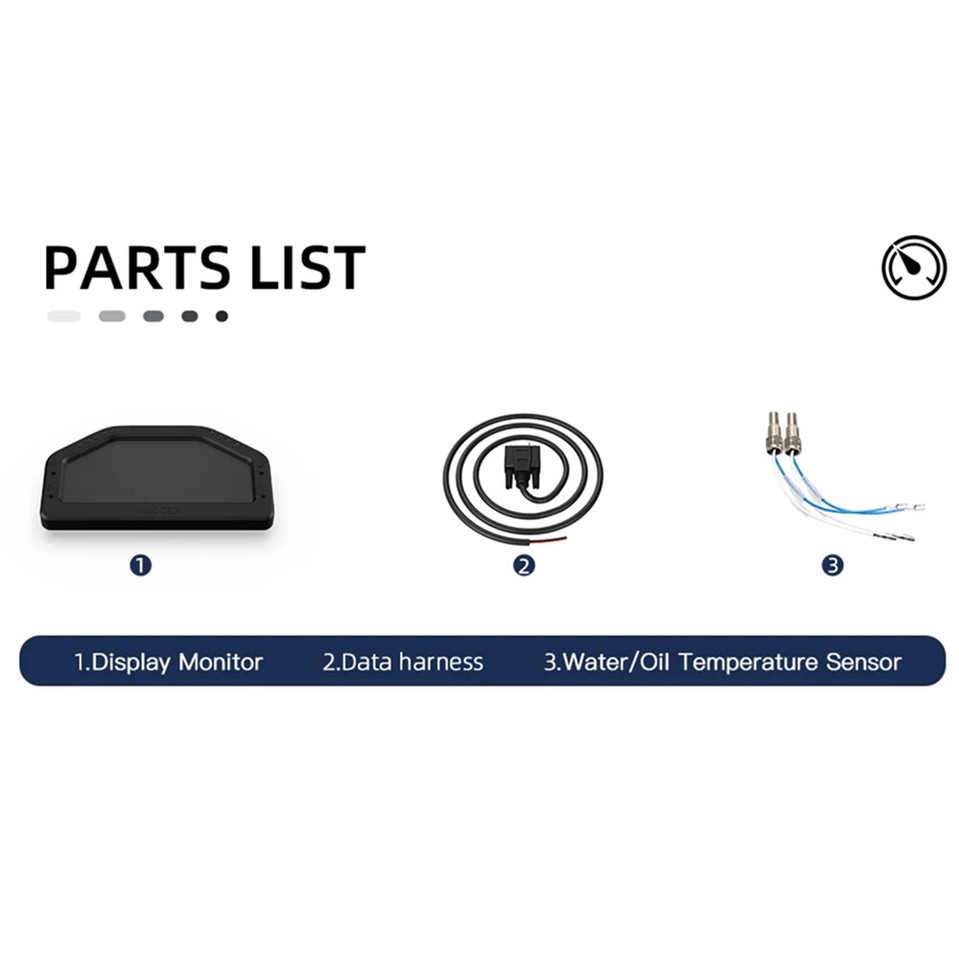 DO925 RACING DASHBOARD Sinco Tech Dashboard Sensor KIT Racing Display ...