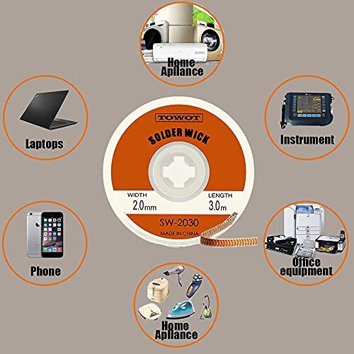 Solder Wick Braid With Flux Noclean Electronic Desoldering Wick Braid ...