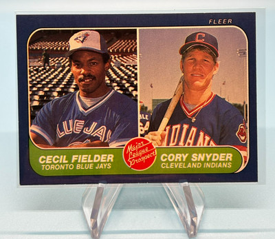 1986 Fleer Cecil Fielder Cory Snyder Rookie Card #653 RC | eBay