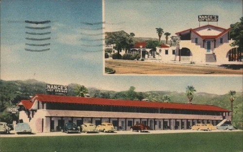 Calistoga, California CA Nance's Sanitarium 1954 Saratoga Linen Vintage ...