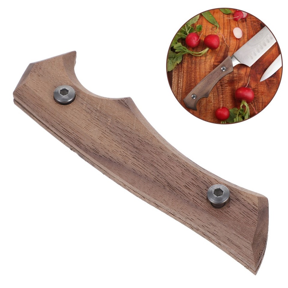 Knife Handle Replacement Solid Wood Grip For Kitchen Knives Anti ...