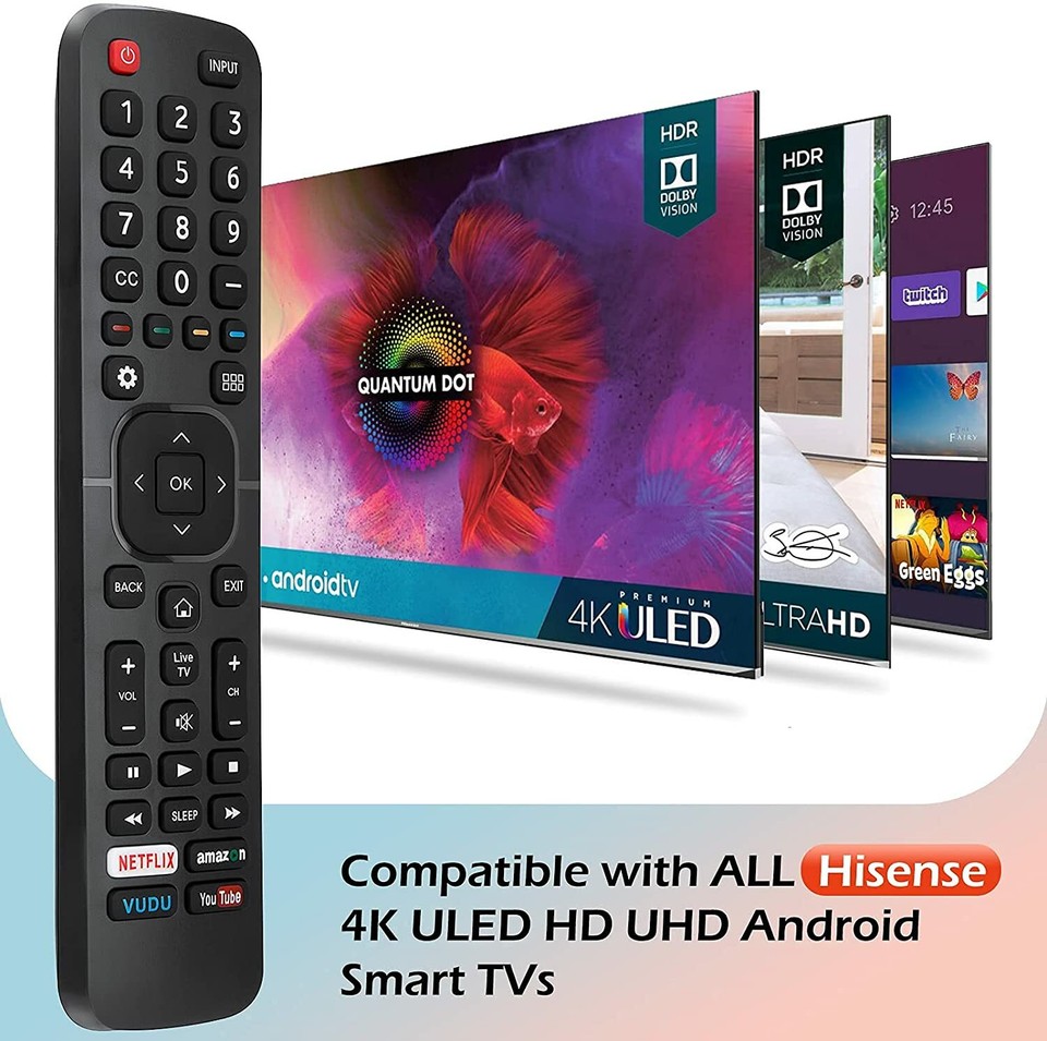 Universal Remote Control for All Hisense-TV-Remote Fit Hisense 4K LED ...