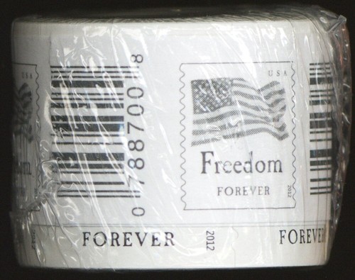 "Four Flags" Sealed Roll of 100 Stamps Current First Class Rate ...
