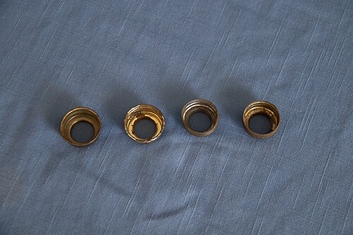 Four Vintage Replacement Collar for Miniature Kerosene Lamp 5/8" Thread ...