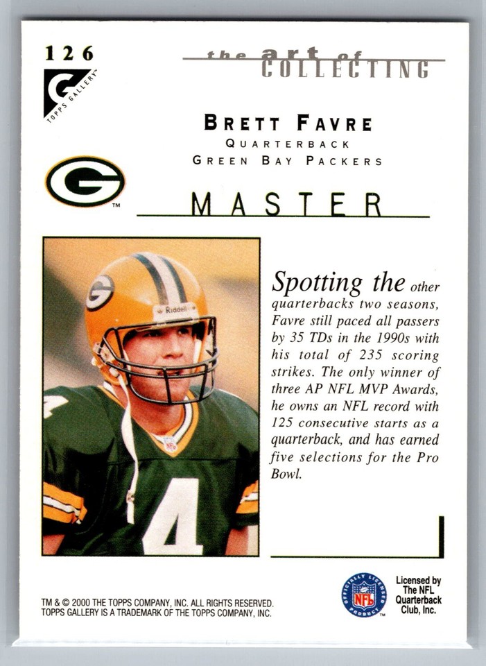 2000 Topps Gallery Brett Favre MST 126 | eBay