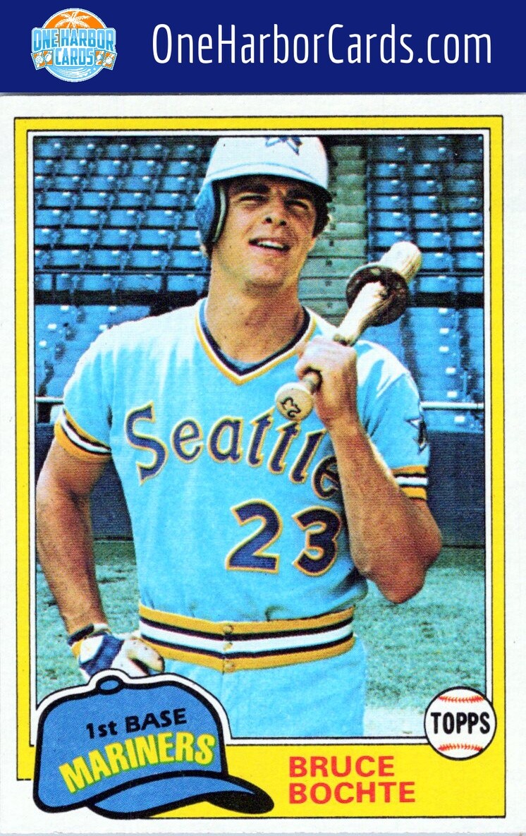 1981 Topps Seattle Mariners #723 Bruce Bochte | eBay