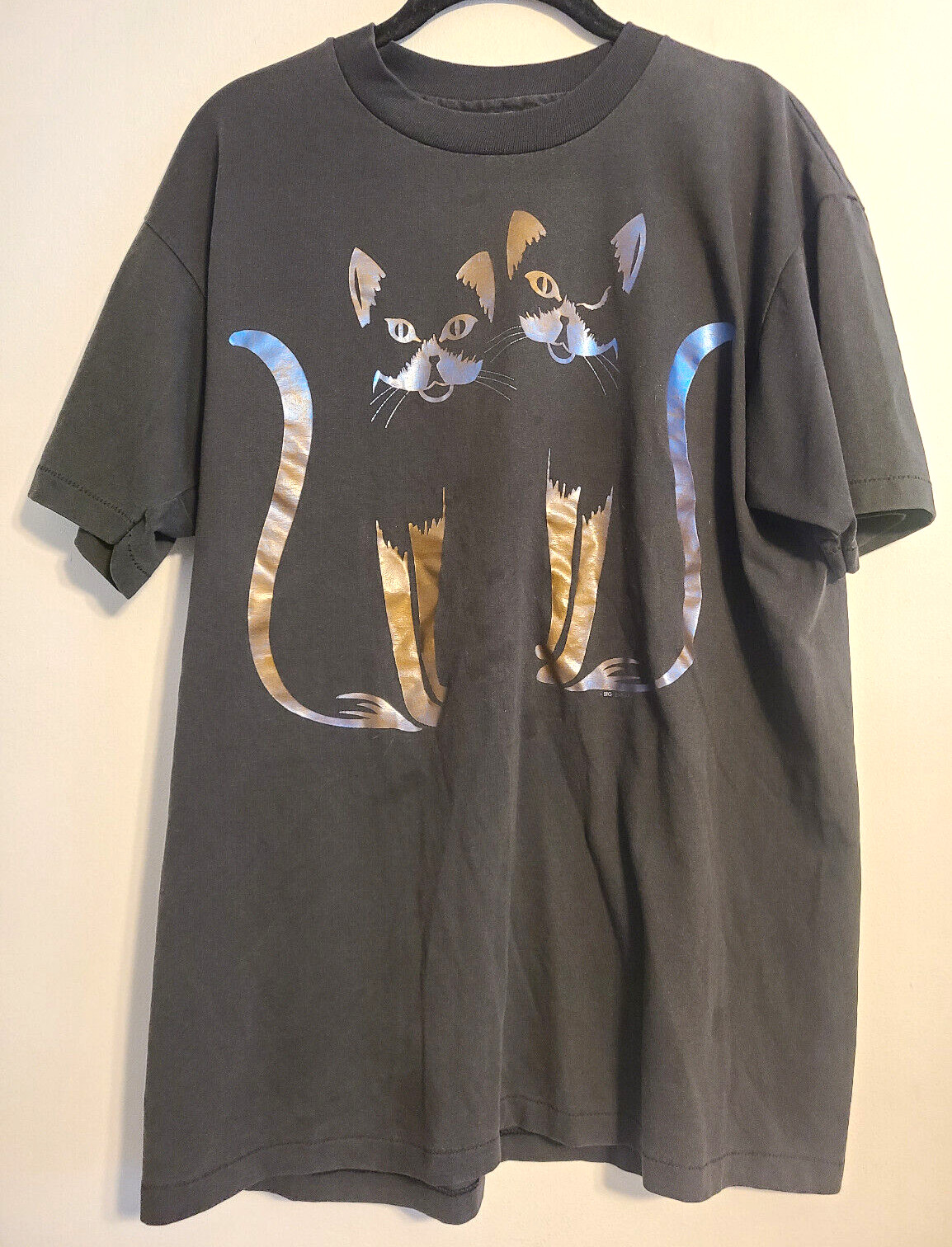 Rare HTF Vintage Big Banana Black Cats Graphic Single… - Gem